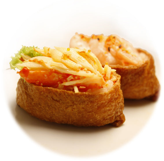 Inari Boat with kanikama and Tobiko – Sushi Bi